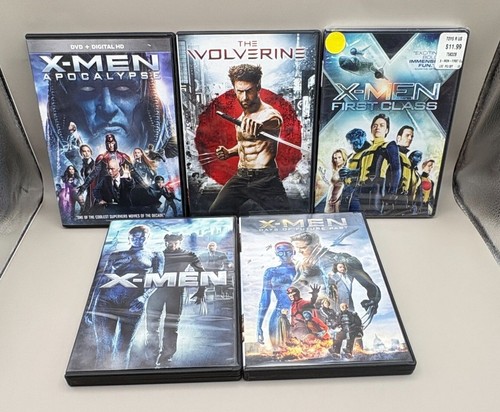 Marvel X-Men DVD Movie Lot of 5 Wolverine First Class Apocalypse Days ...