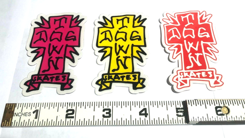 3 DOGTOWN SKATEBOARD STICKERS ART BY MARK GONZALES - LIMITED EDITION | eBay