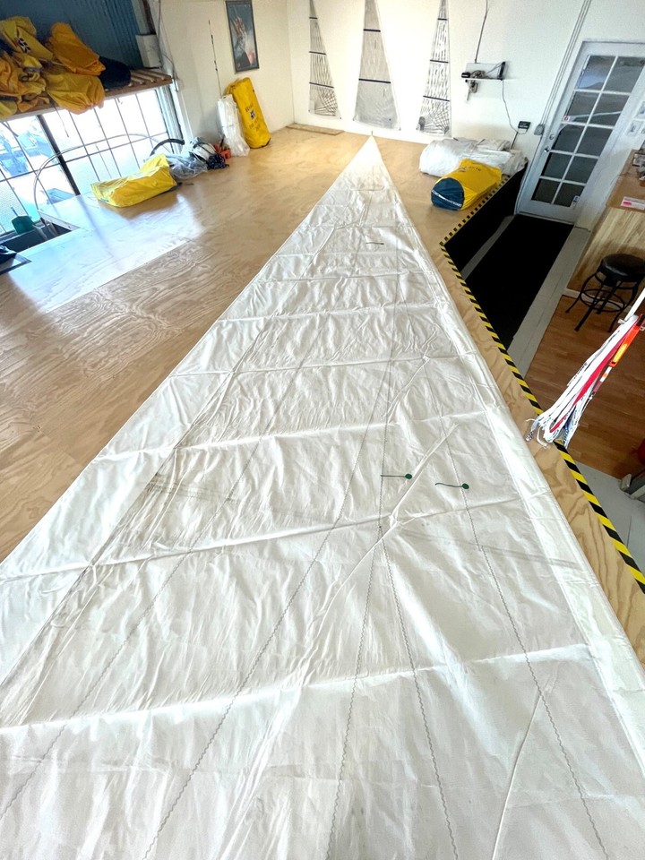 Genoa sail for sailboat, by Lundh, 16' foot x 42'5" luff x 42'8" leech ...
