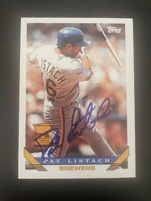1993 Topps #480 Pat Listach Milwaukee Brewers Signed Card | eBay