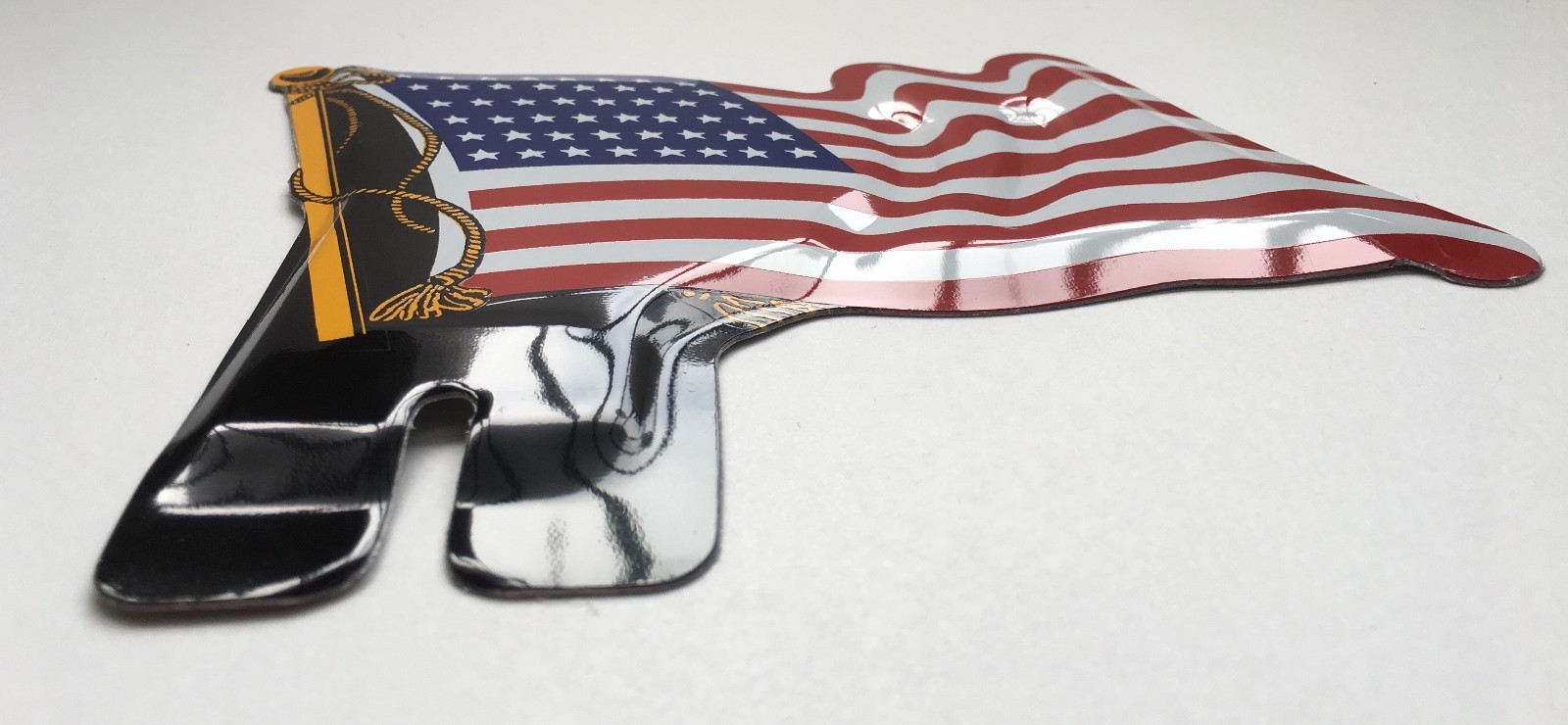 48 Star AMERICAN FLAG license plate Topper made in the USA aluminum ...