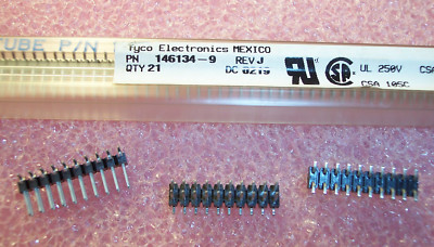 QTY (42) 20 POSITION (10x2) SMD MALE UNSHROUDED HEADERS 2.54mm 146134-9 ...