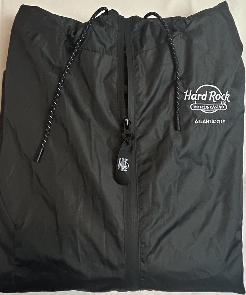 Hard Rock Hotel & Casino Atlantic City WindBreaker Rain Jacket Zip Up ...