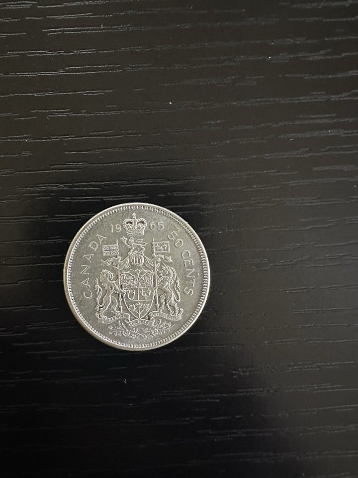 1965 Canada Fifty Cents .800 Silver Canadian 50-Cent 50c Coin | eBay