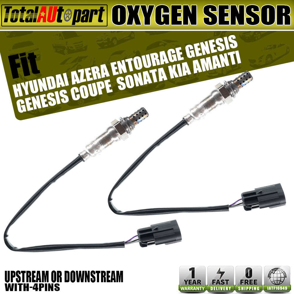 2x O2 Oxygen Sensors for Hyundai Azera Entourage Genesis Amanti Sonata ...