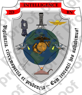 STICKER USMC UNIT 2ND INTELLIGENCE BATTALION ooo USMC Lisc# 20187 | eBay