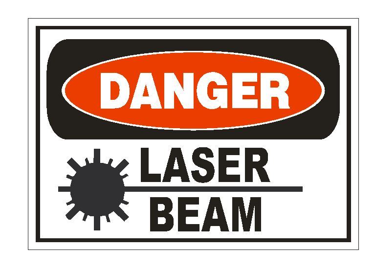 Danger Laser Beam Sticker Safety Sign Decal Label D880 | eBay