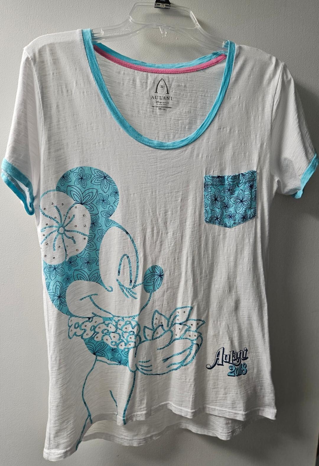 Disney Aulani Resort And Spa Minnie Mouse White T-Shi… - Gem