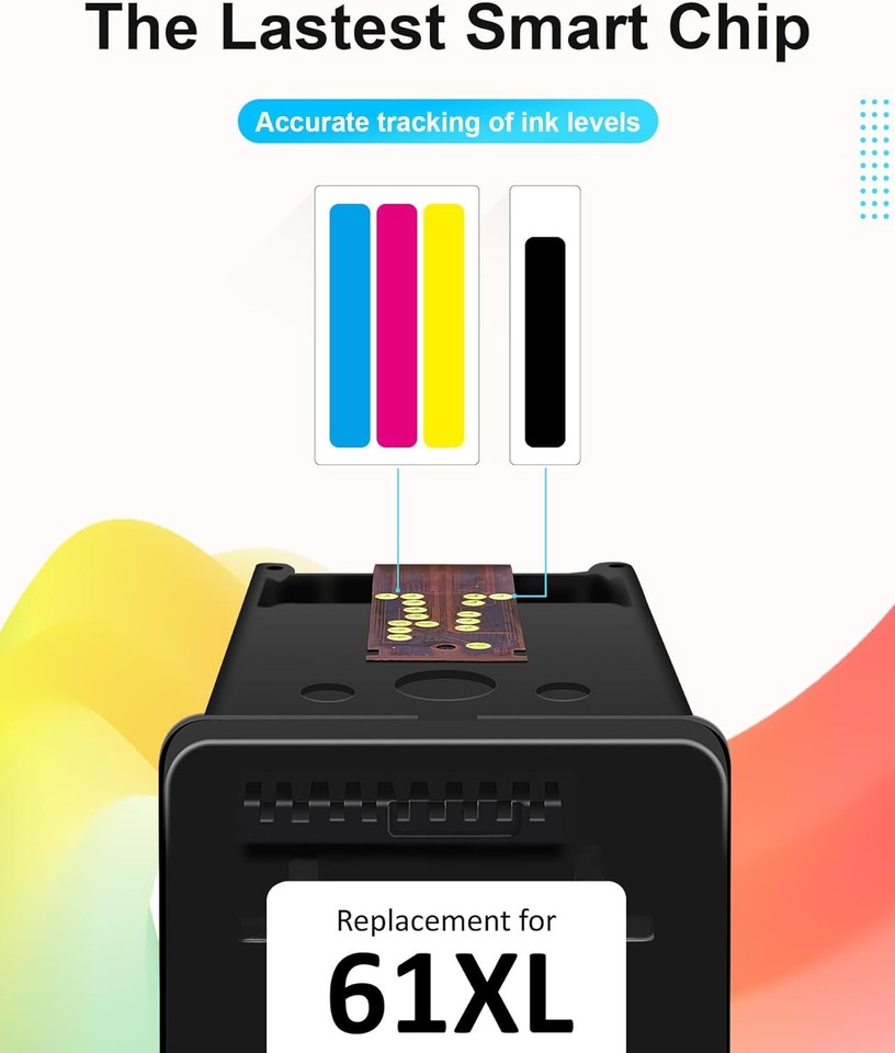 1~2PK 61XL Ink Cartridge For HP OfficeJet 2620 4630 4635 ENVY 4500 5530 ...
