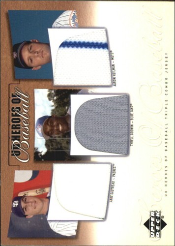 2001 UD Prospect Premieres Heroes Baseball Jersey Jake Gautreau Godwin ...