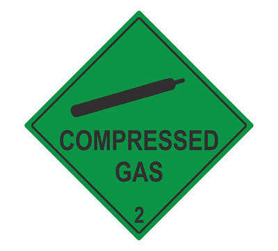COMPRESSED GAS SELF ADHESIVE VINYL STICKERS SAFETY SIGNS BUSINESS | eBay