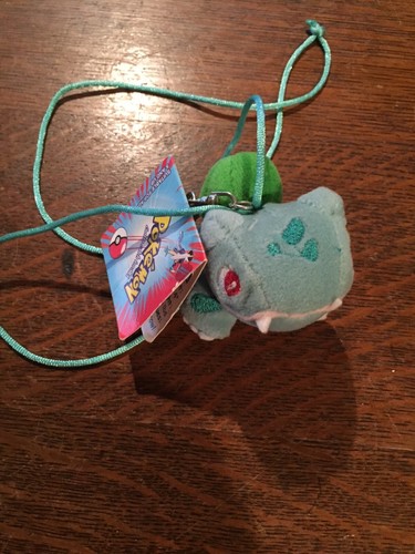 Pokemon Plush Bulbasaur Lanyard Keychain 90's New Condition with tags ...