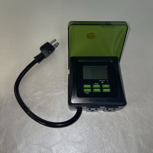 Woods 50015 Outdoor 7day Heavy Duty Digital Plugin Timer 2 Grounded ...