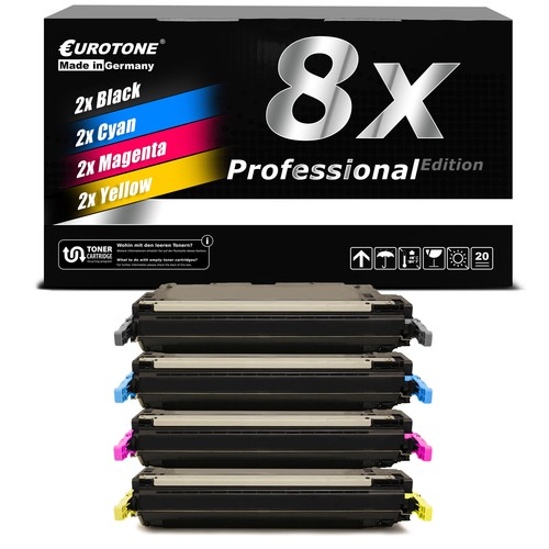 8X Eurotone PRO Toner Pour HP Color LaserJet CM-4730-FS 4730-XS 4730 ...