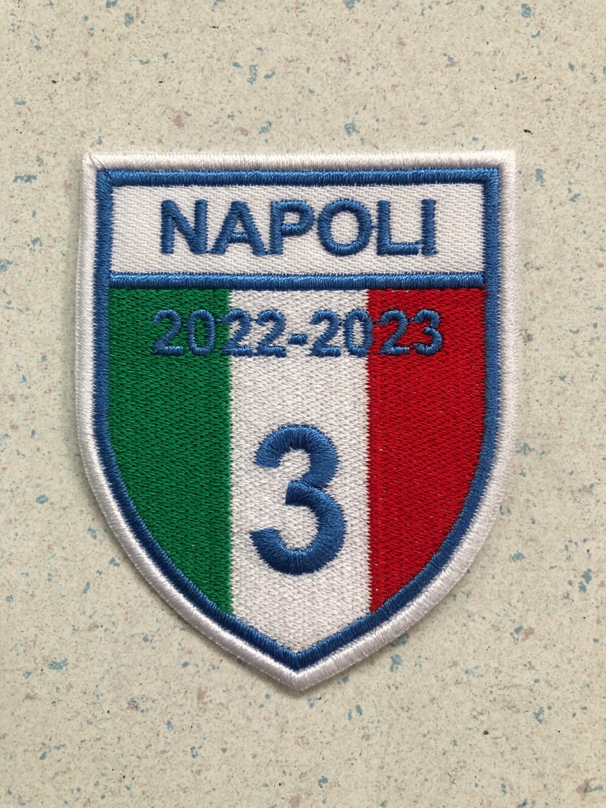 PATCH SCUDETTO ITALIA NAPOLI 2022-2023 RICAMATA TERMOADESIVA CM 6X7 | eBay