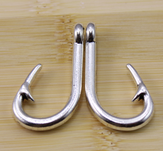 20/50 pcs Retro style alloy Fish hook charm pendant 38x20 mm | eBay