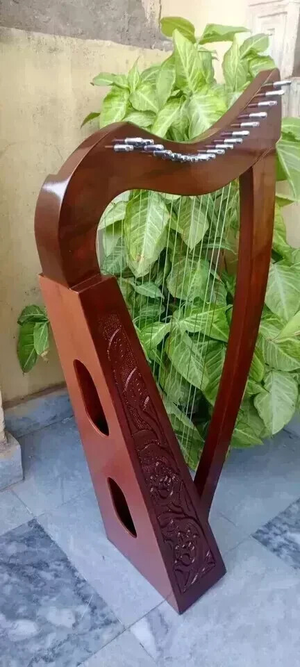 Irish Harp 19 Strings Rosewood Musical Instruments Harp Free Key,Bag ...