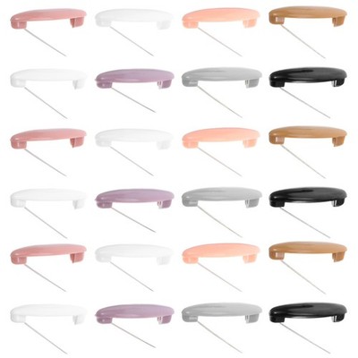40 Pcs Plastic Headscarf Clips Safety Pin Brooch Dress Cinch Cape ...
