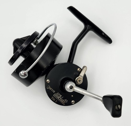 Garcia Mitchell 304 S Spinning Reel – Vintage 1960s Black – Rare Early ...