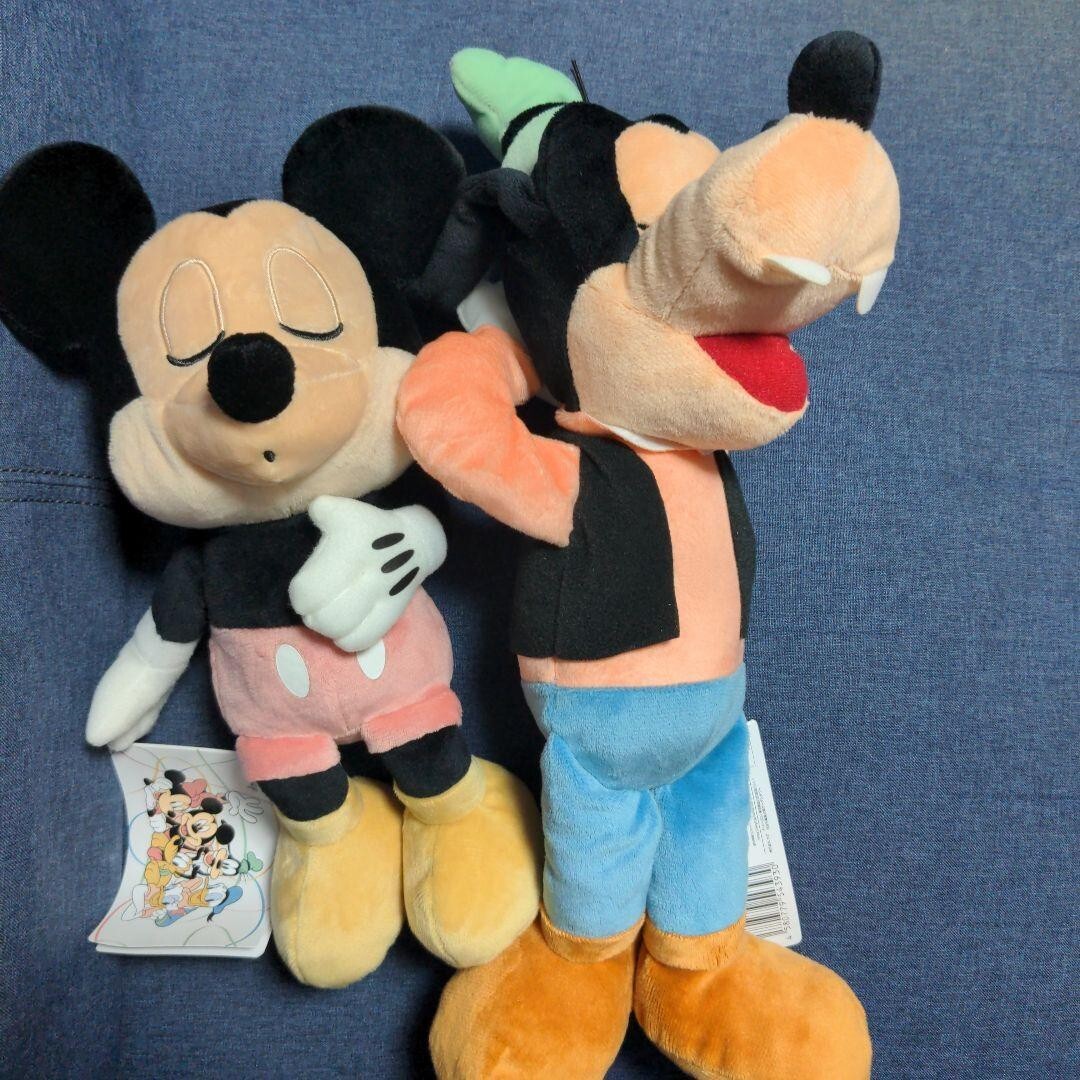 RARE Mickey & Goofy M Plush doll Sleeping ver. 2024 Set of 2 EXPRESS ...