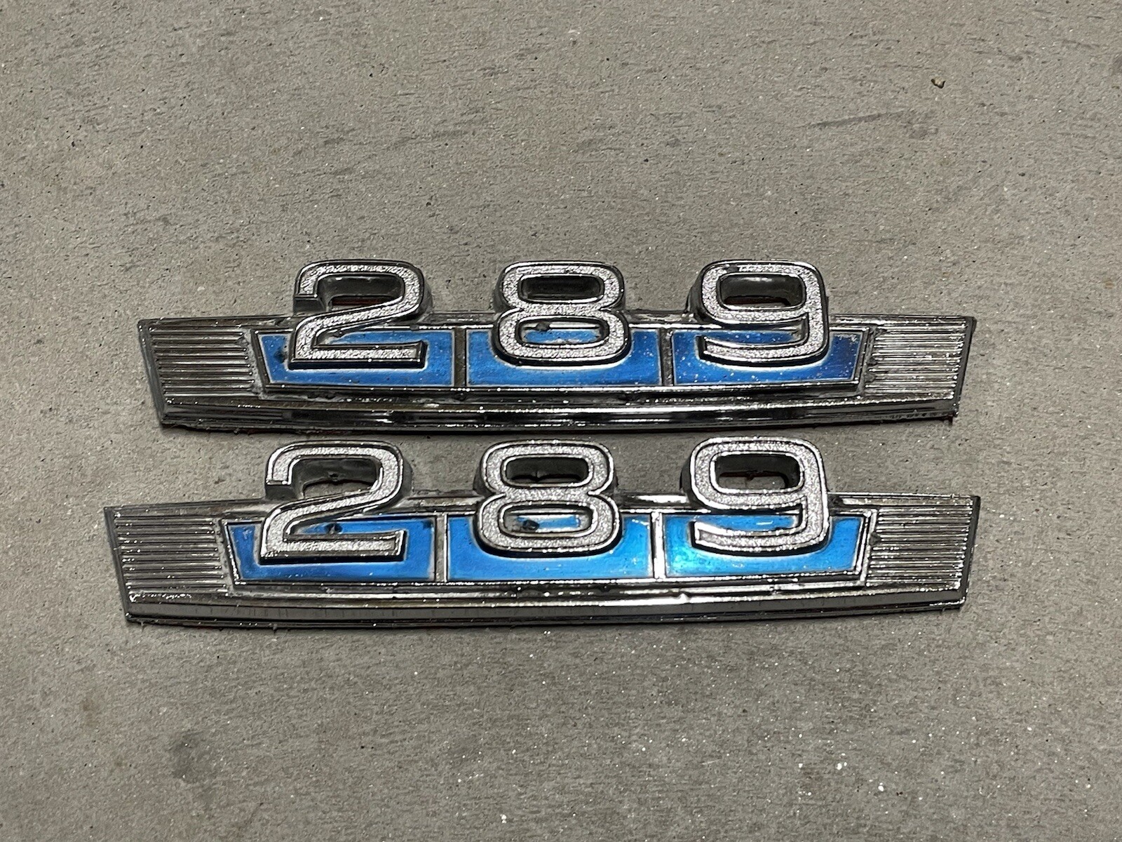 Ford 289 Fender emblems With Self Adhesive Backing | eBay