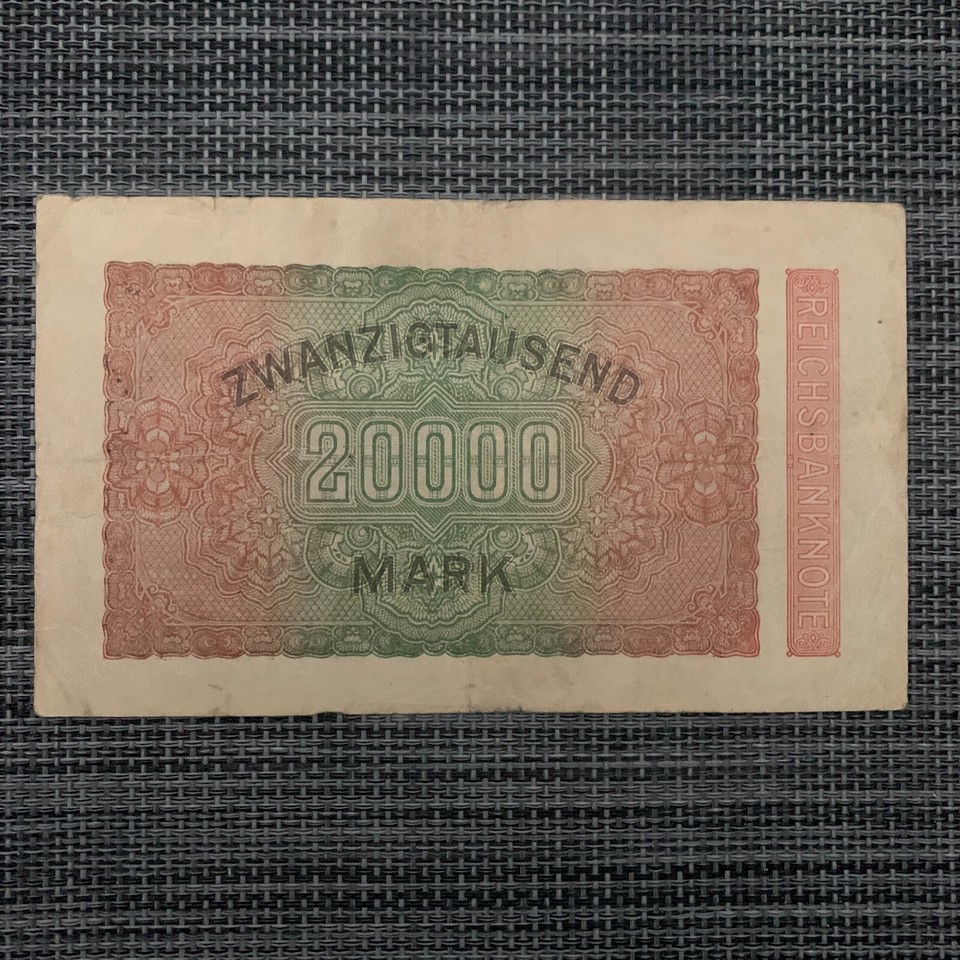GERMAN 20000 Mark Banknote 1923 Post WW1 Berlin Germany Currency ...