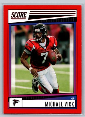 2022 Score Red Football #44 Michael Vick Atlanta Falcons | eBay