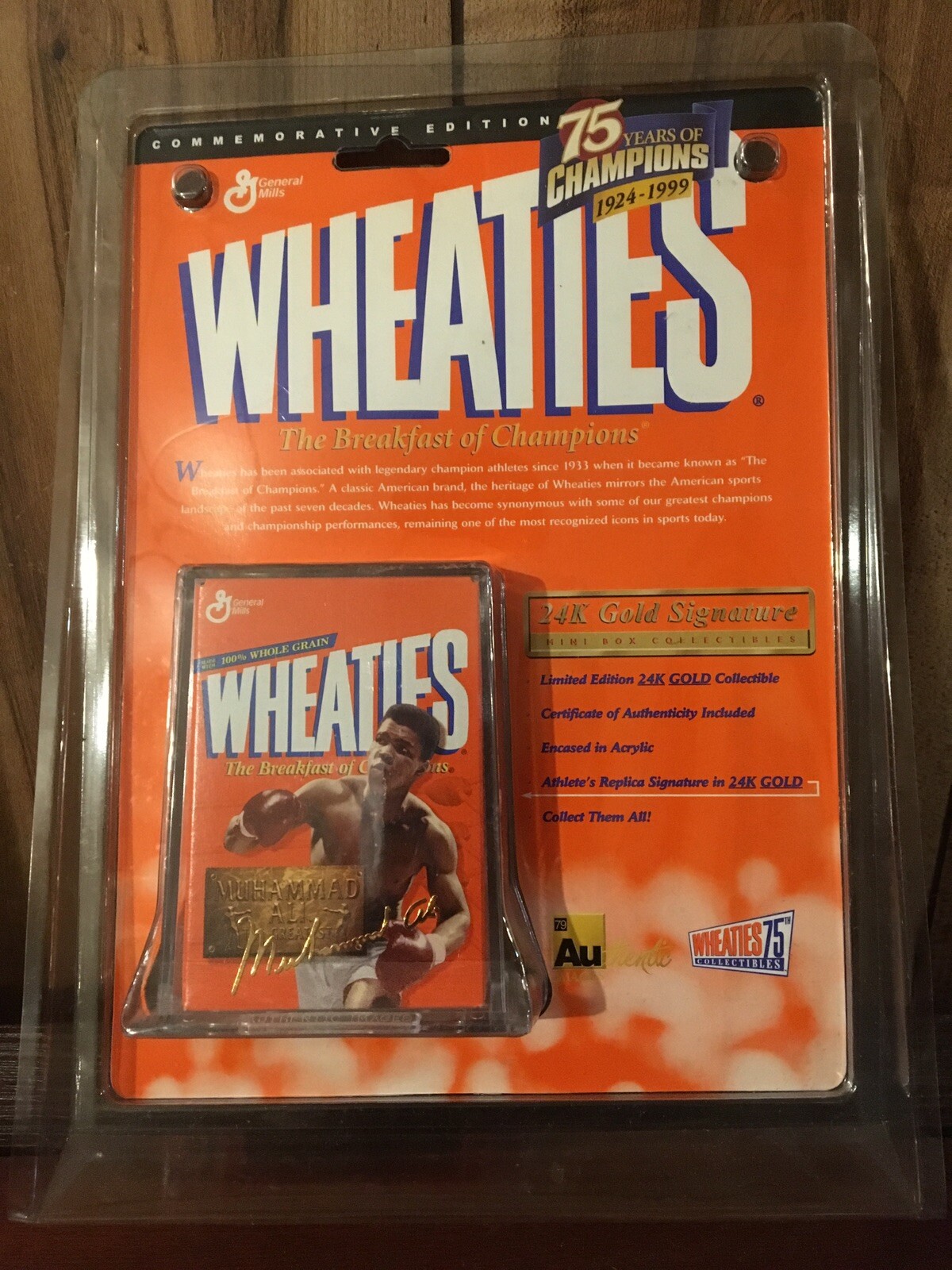 Mini Wheaties Box - Muhammad Ali - 75 Years of Champions 24K Gold ...