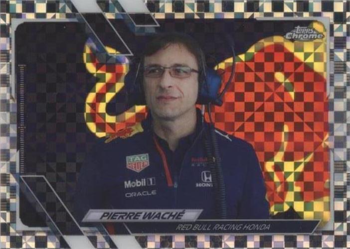 2021 Topps Chrome Formula 1 - F1 Crew Pierre Wache #85 Checker Flag ...