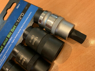 Pentagon Socket And Bit Set 5pc 1/2 Drive FOR Bendix Girling Brakes - 5 ...