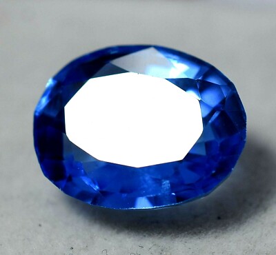 6.10 Ct Natural Ceylon Blue Sapphire GGL Certified Oval Cut Treated Gem ...