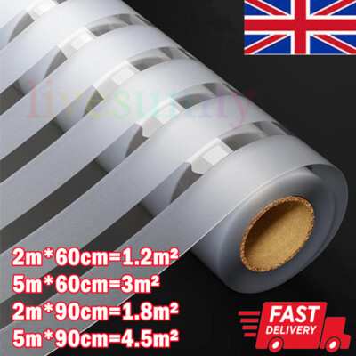 5M Window Film Privacy Bubble Free Frosted Film Static Etched Opaque ...