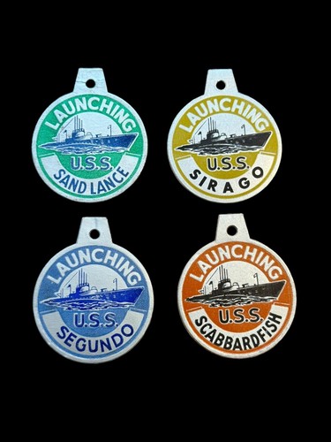 (4) WWII USS Sirago, Segundo, Sand Lance, Scabbardfish Submarine Launch ...