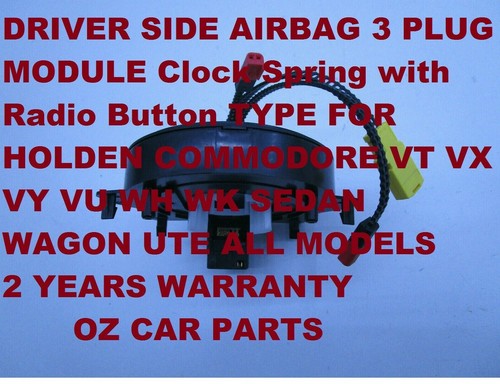 Clock Spring AIRBAG MODULE FOR HOLDEN COMMODORE VX VY SS EXECUTIVE ...