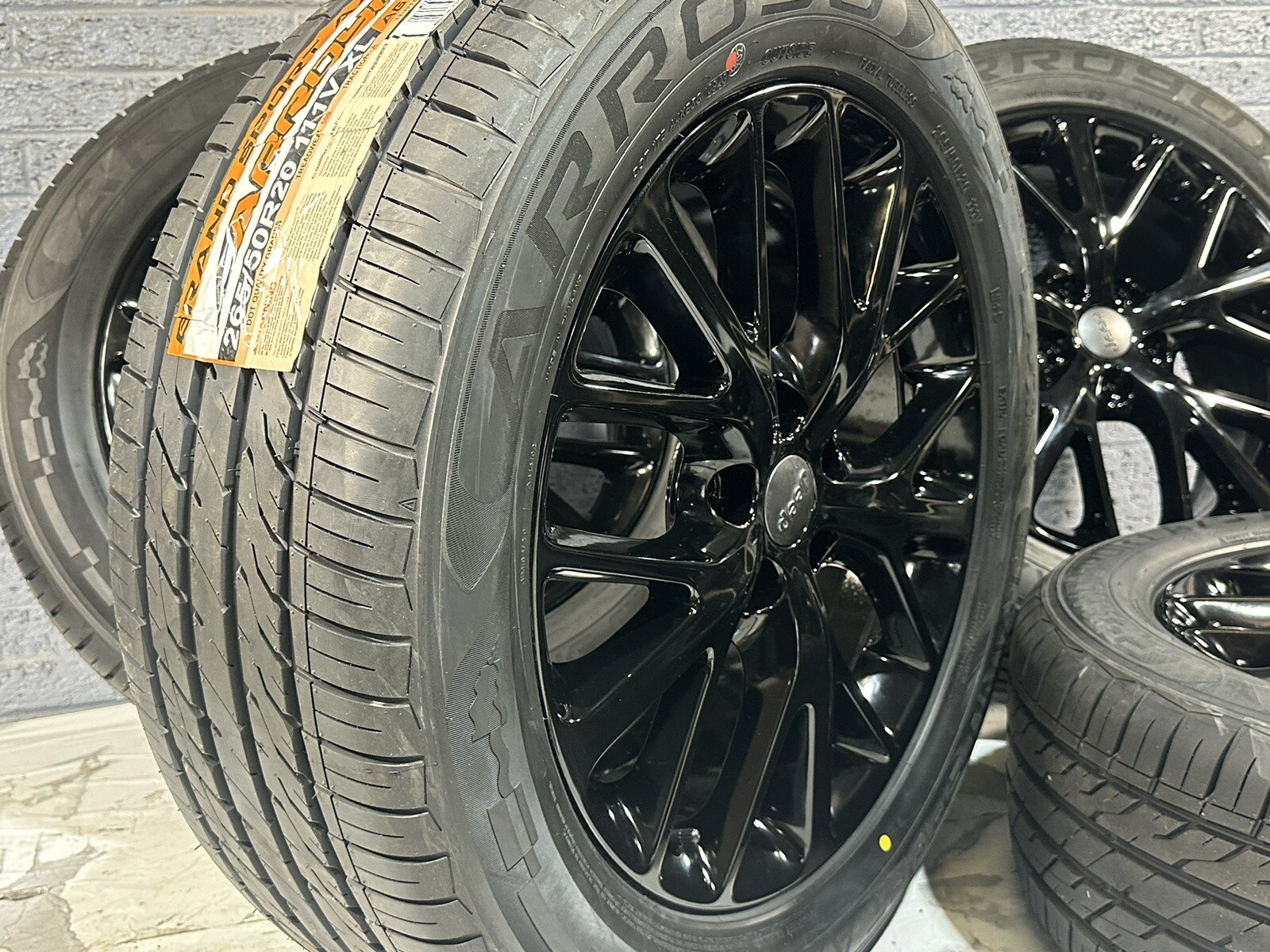 20" Jeep Grand Cherokee Summit Black wheels rims Factory OEM set 4 9170 ...