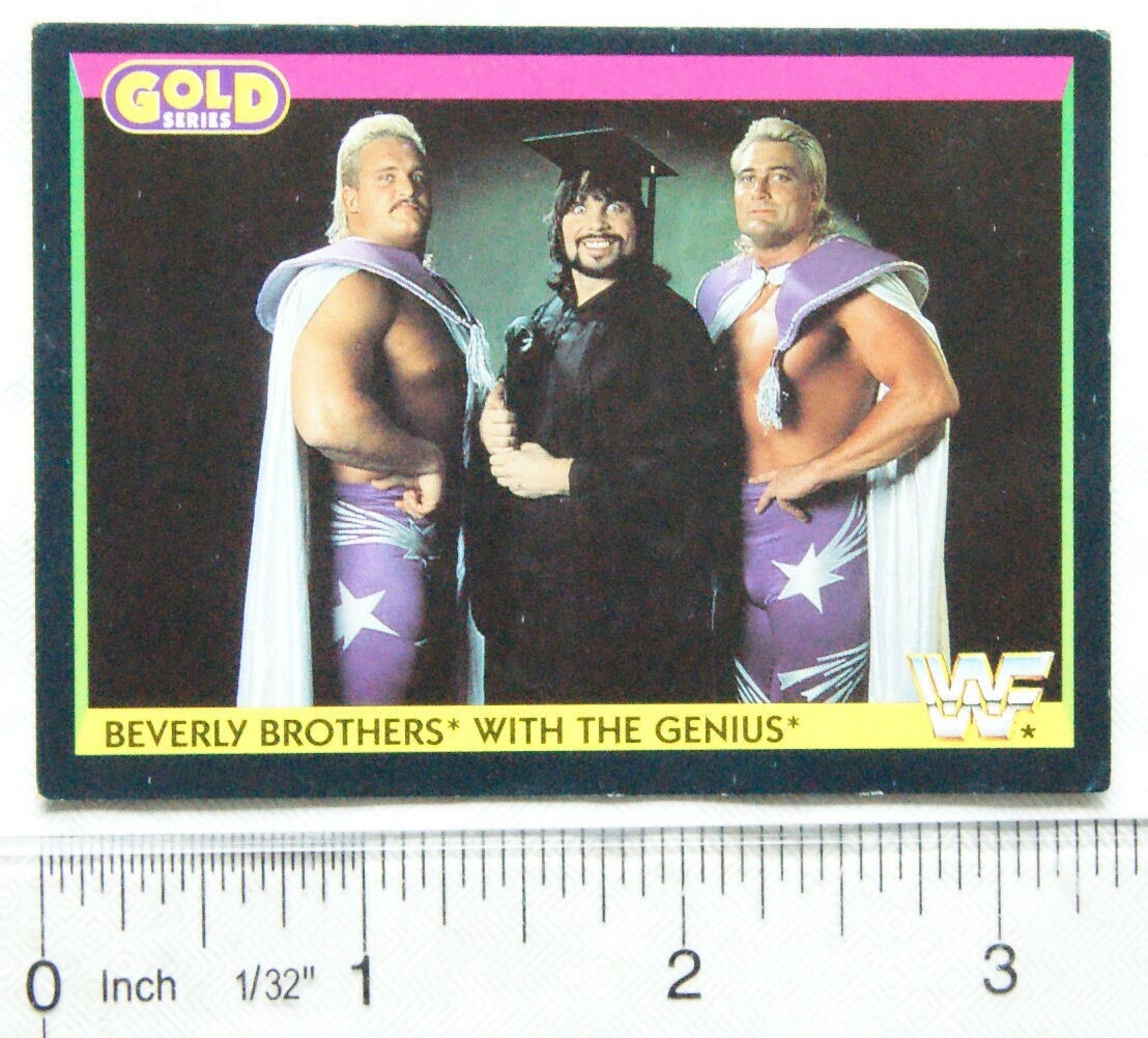 1992 Merlin WWF Gold Series No. 78 Beverly Brothers with the Genius | eBay
