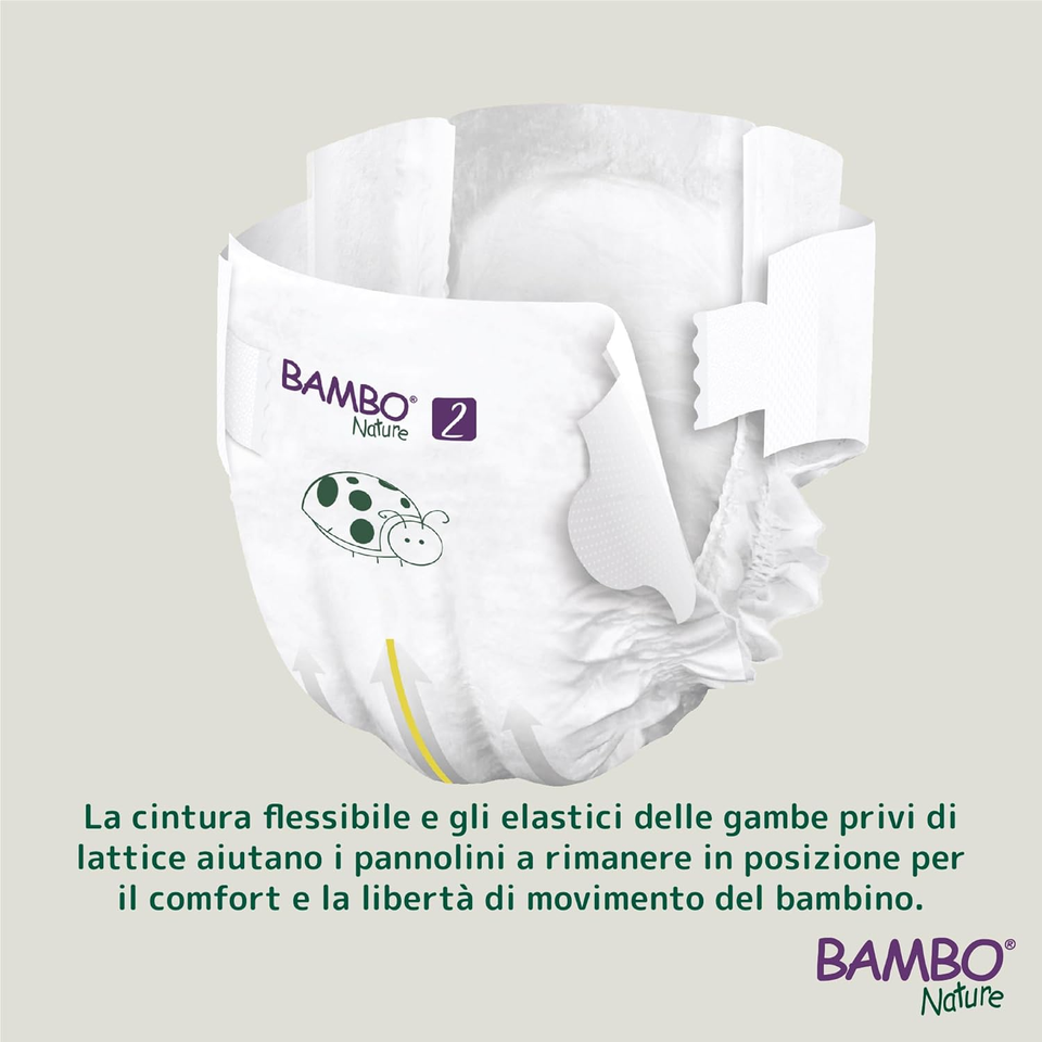 Pannolini per Bambini Taglia 2 (3-6 Kg) 30 Pannolini Premium Con ...