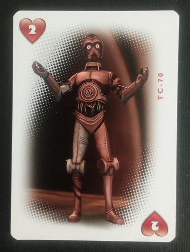Star Wars Clone Wars Playing Card TC-70 2 Hearts | eBay