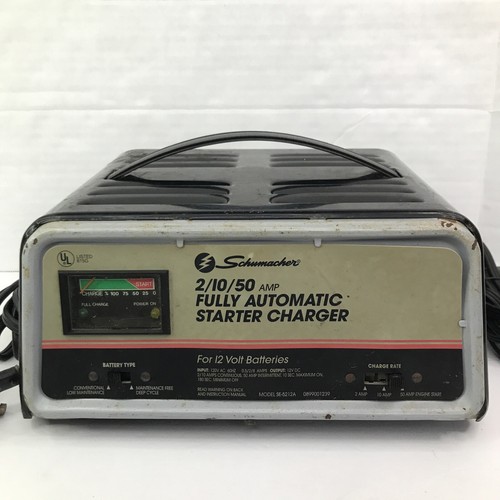 Schumacher SE-5212A Automatic Battery Charger 12V 2/10/50Amp Engine ...