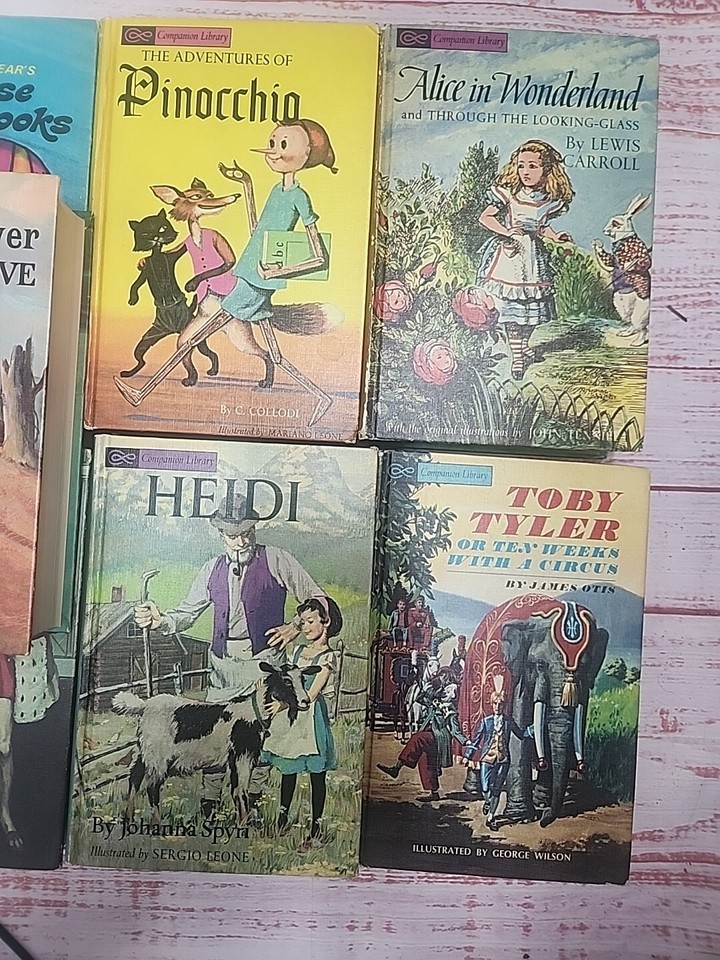 Vintage 1960s 11-Lot Companion Library 2-in-1 Books Classic Children's ...