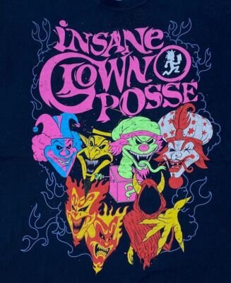 Insane Clown Posse Shirt, Insane Clown Posse Rock Band Black T-shirt ...