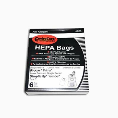 Fits For Prima Canister Cleaner 6 Paper Bags W/Green Plastic Collar ...
