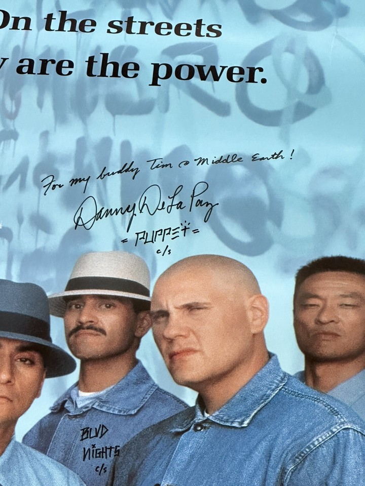 Signed! Danny De La Paz (Puppet) American Me 1992 27x40 Movie Poster ...