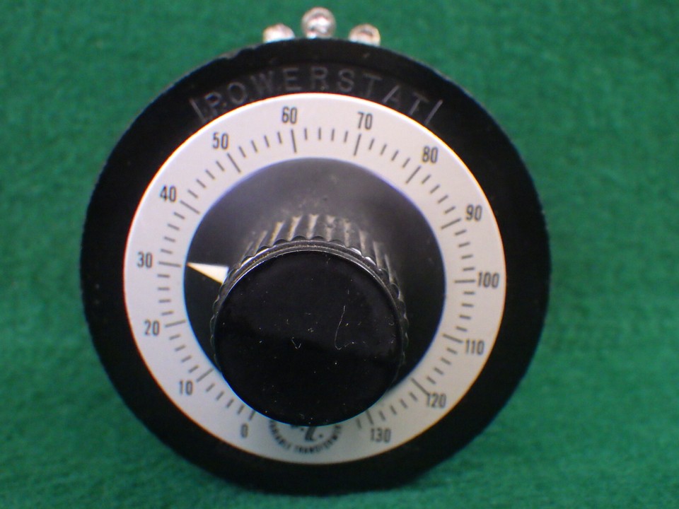 Powerstat Type 10 Variable Transformer, 120V Input, 0-132V Output, 1 ...