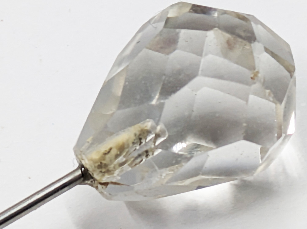 Antique Vintage Edwardian Style Hat Pin Crystal Glass… - Gem