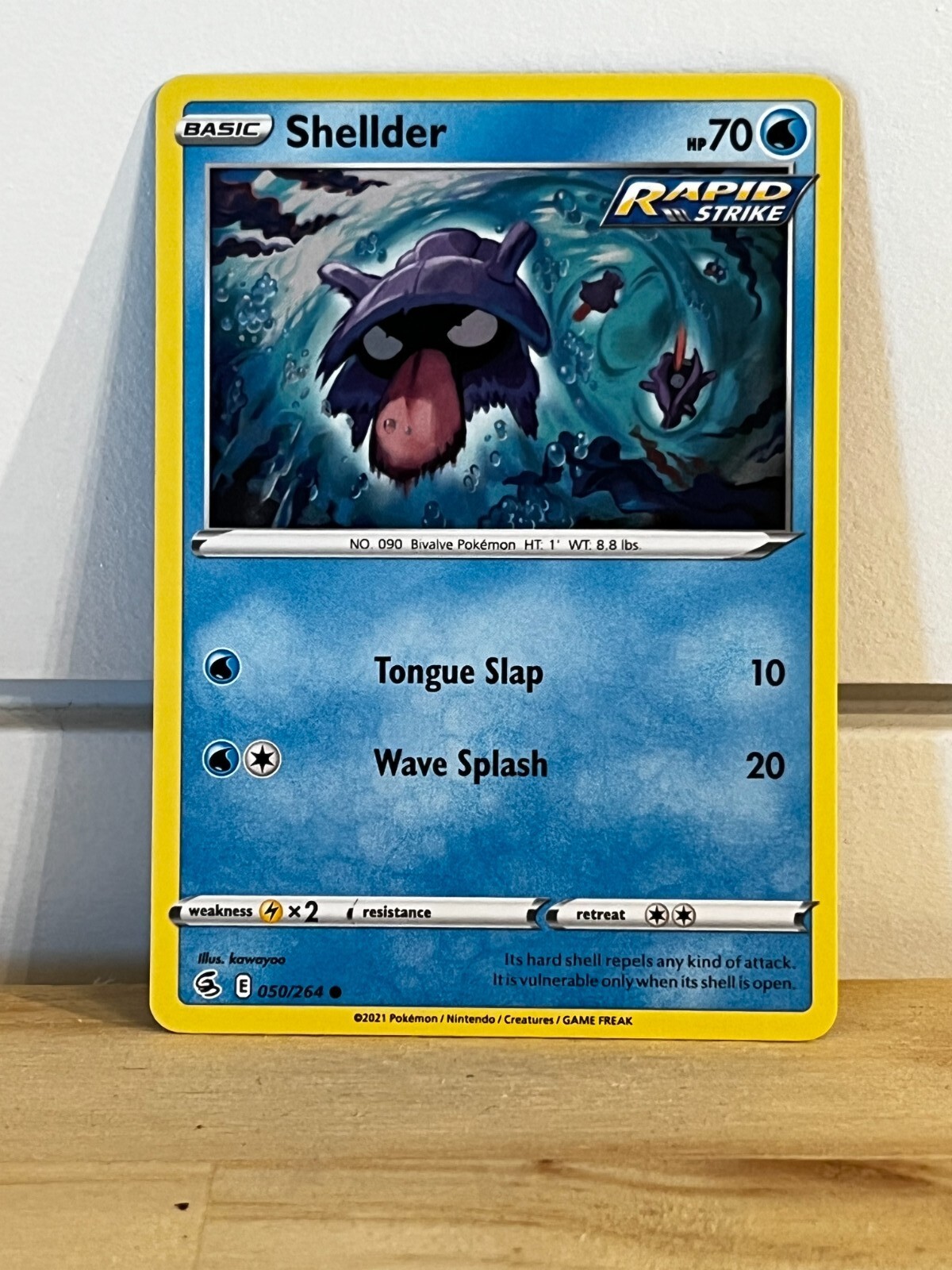 Shellder 050/264 - Common - Fusion Strike Pokemon Card TCG Mint ...