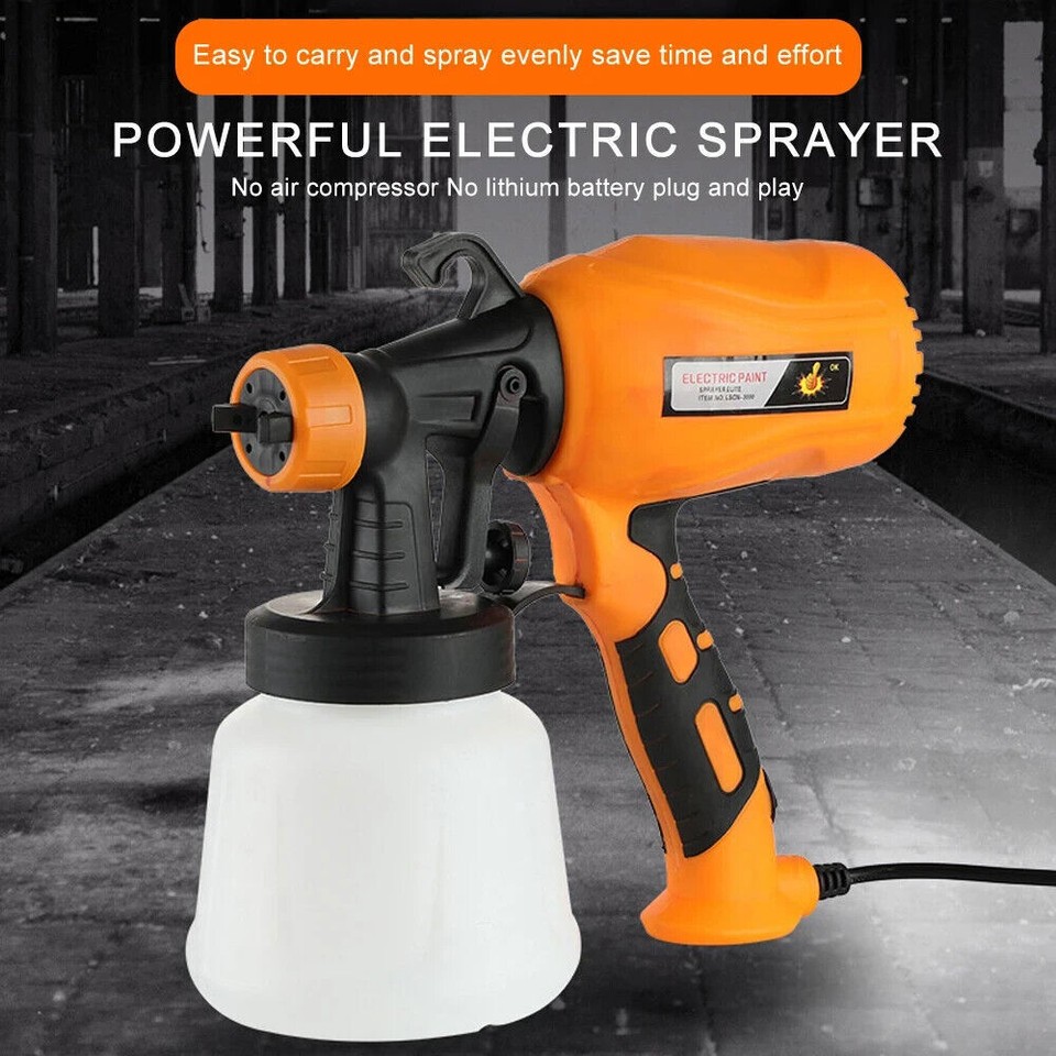 High Pressure Cordless Paint Sprayer Electric Airless HVLP Spray Gun 2 ...
