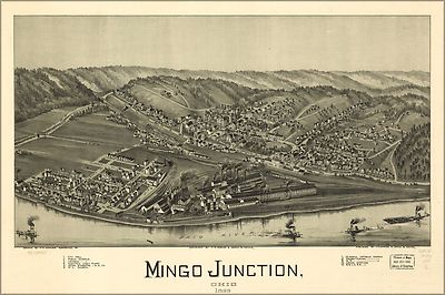 Poster, Many Sizes; Map Of Mingo Junction, Ohio 1899 | eBay