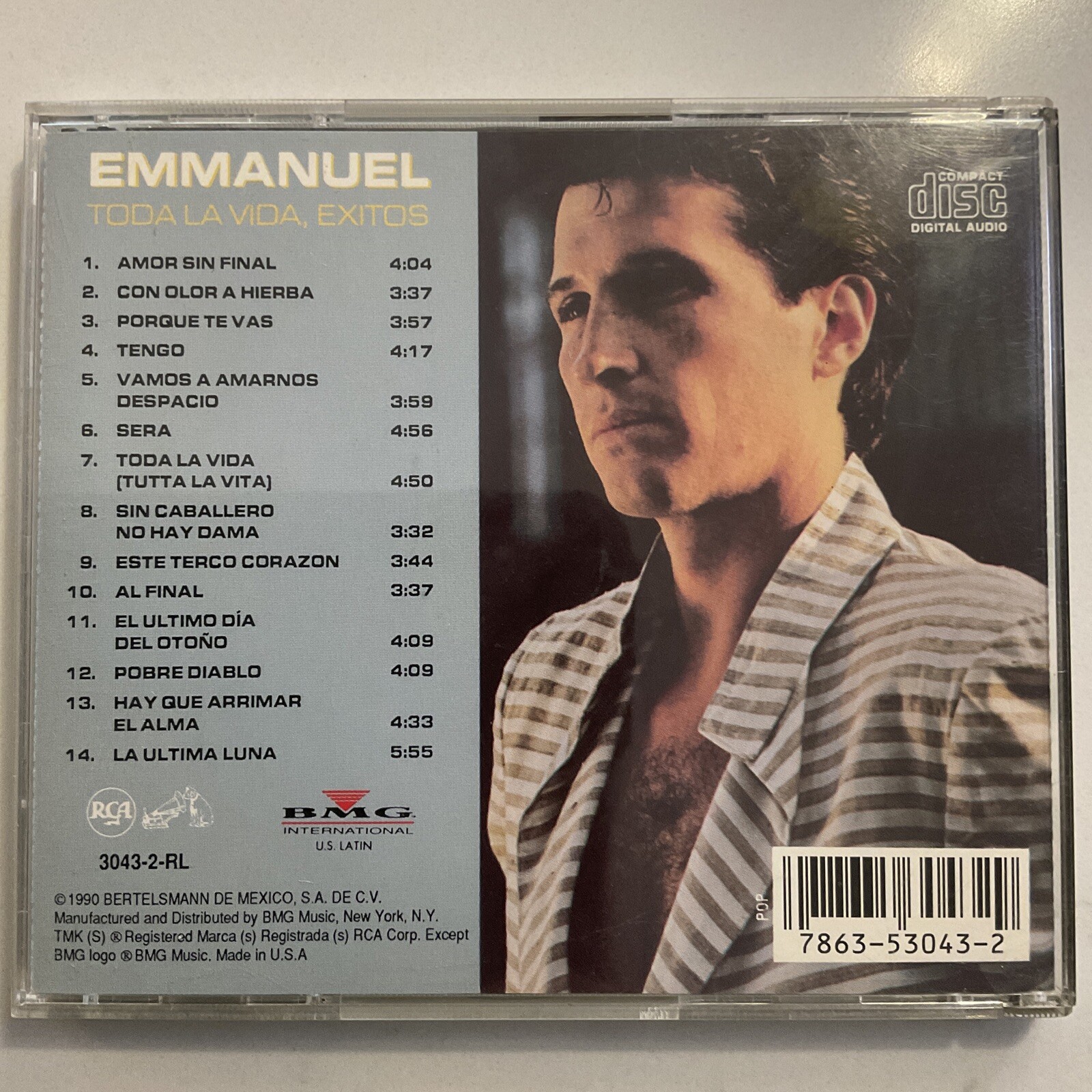 Emmanuel - Toda La Vida Exitos CD con AL FINAL La Última Luna AMOR SIN ...