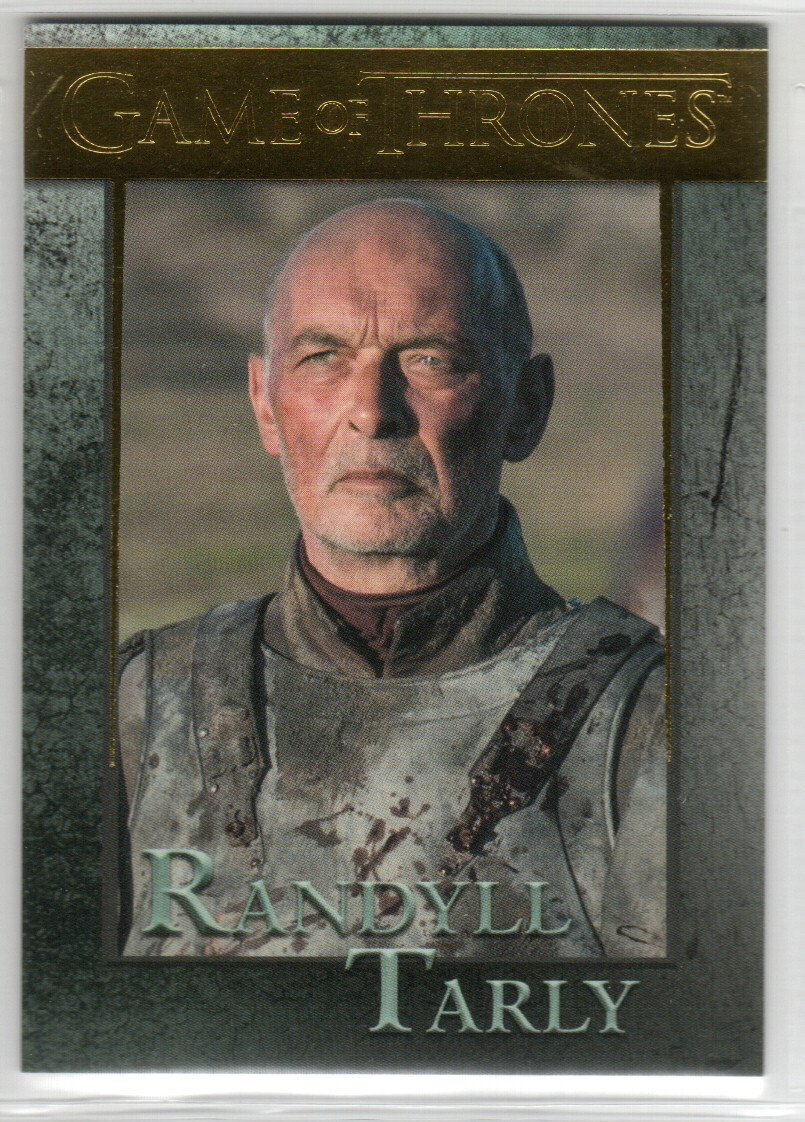 GAME OF THRONES SEASON 7 GOLD PARALLEL BASE INSERT #50 RANDYLL TARLY ...